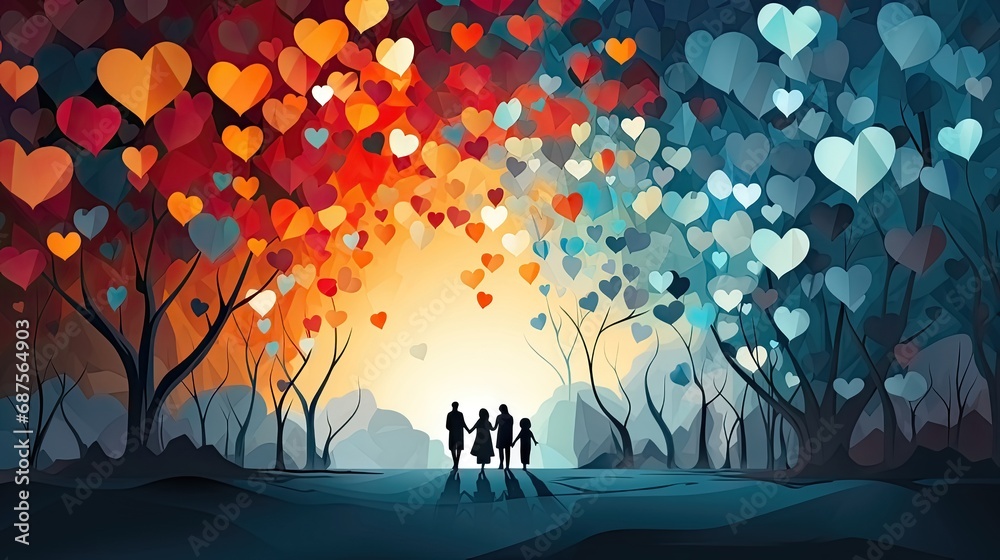 Embracing Diversity with United Hands and Hearts. An Abstract Charity ...