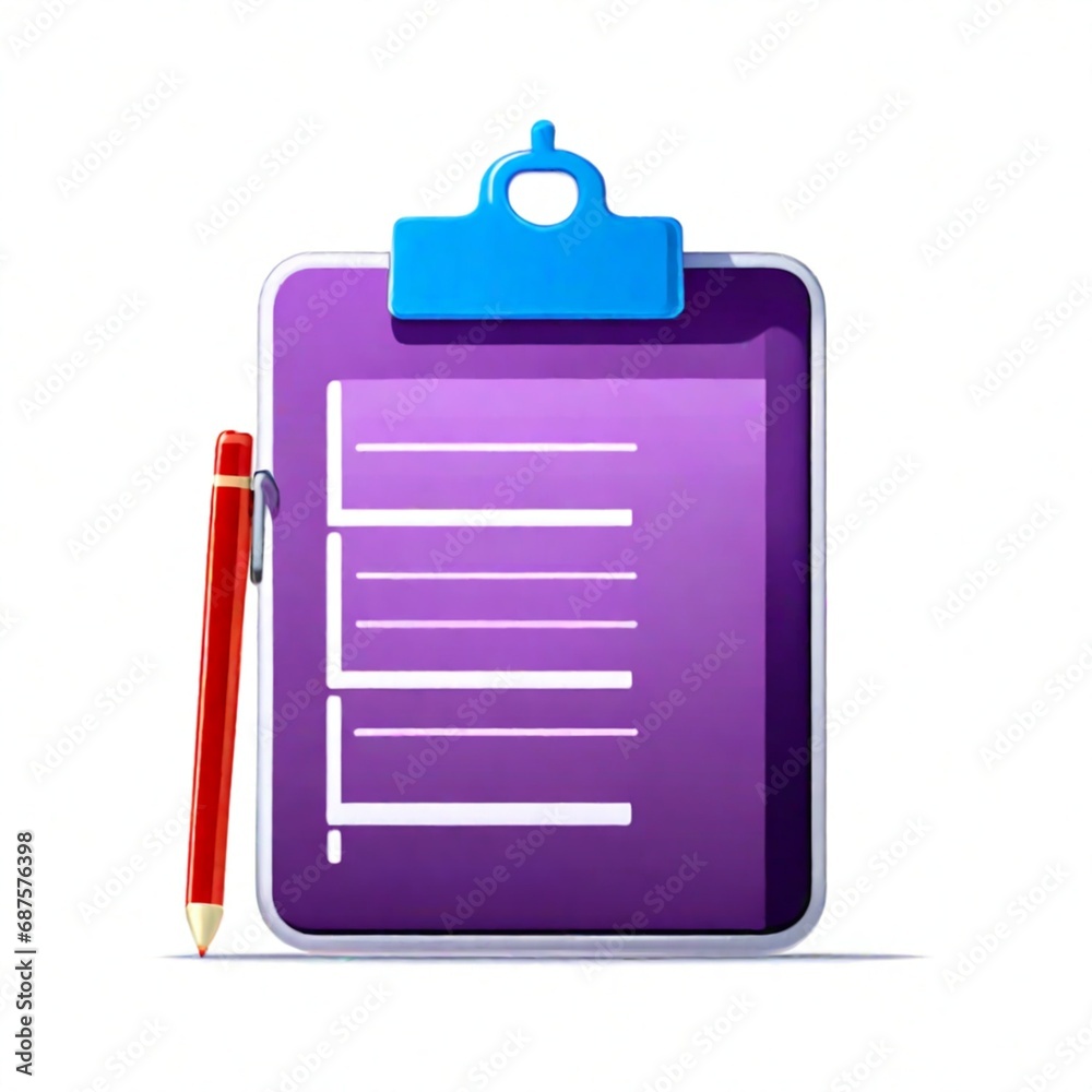 Clipboard checklist with clock and calendar. deadline checklist ...