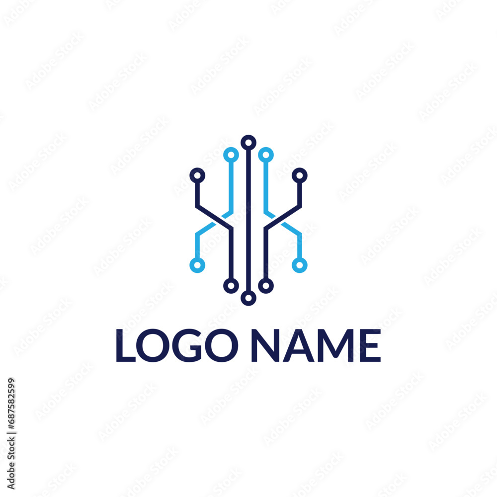 technology and it company logo design, Tech symbol, tech logo design ...