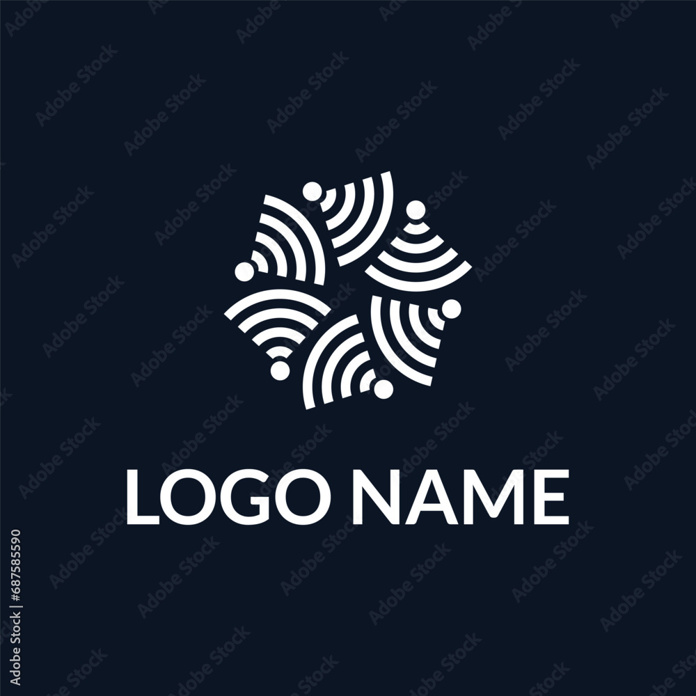 technology and it company logo design, Tech symbol, tech logo design ...