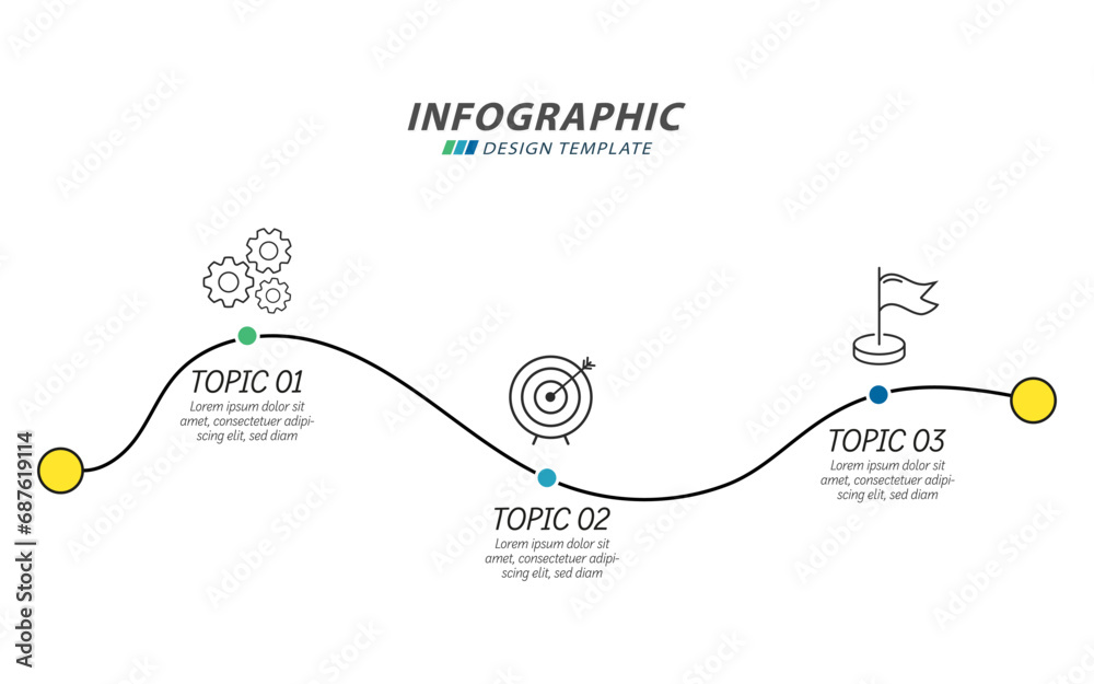 Timeline Creator infographic template. 3 Step timeline journey ... Timeline Creator infographic template. 3 Step timeline journey ...