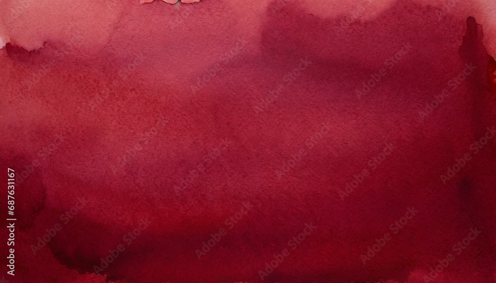 watercolor red background painting watercolour old deep maroon color ...