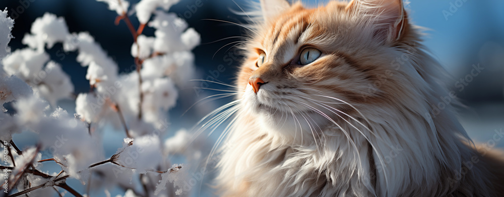 The wild side of the Maine Coon, captured in a powerful predatory ...