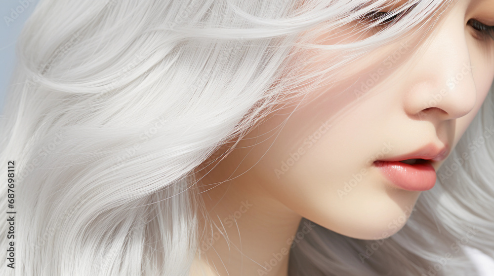 Single-Color Hair Sheen: Capturing the Subtle Elegance and Texture of ...