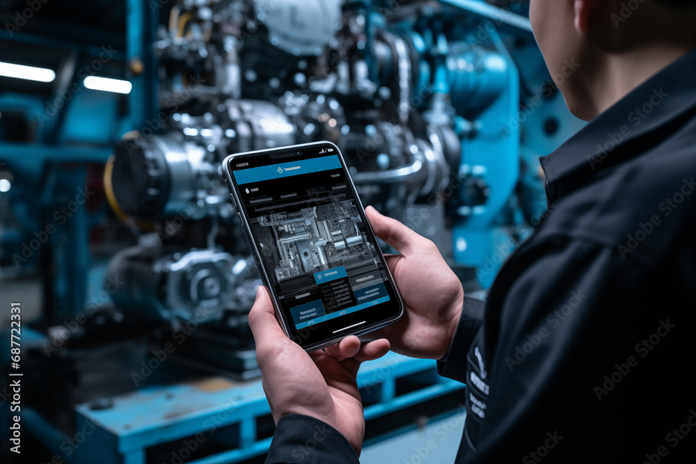 AI-powered predictive maintenance technology in industrial settings ...