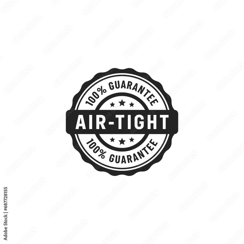 Airtight label or Airtight stamp vector isolated. Best airtight label ...