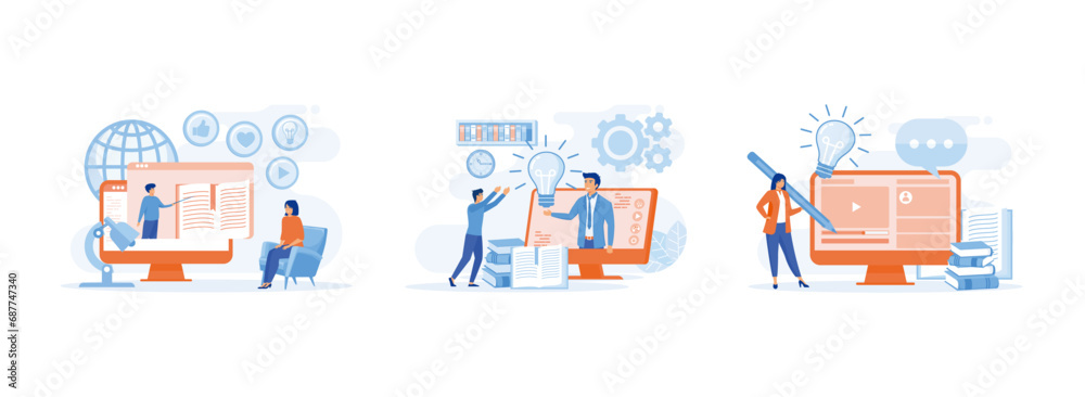 Online education, home schooling student gets new knowledge and ideas ...