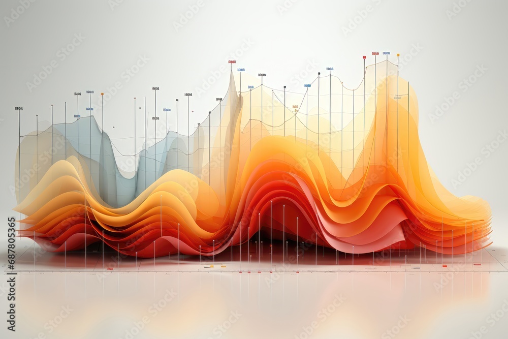 An abstract background image presents a vibrant and colorful 3D data ... An abstract background image presents a vibrant and colorful 3D data ...