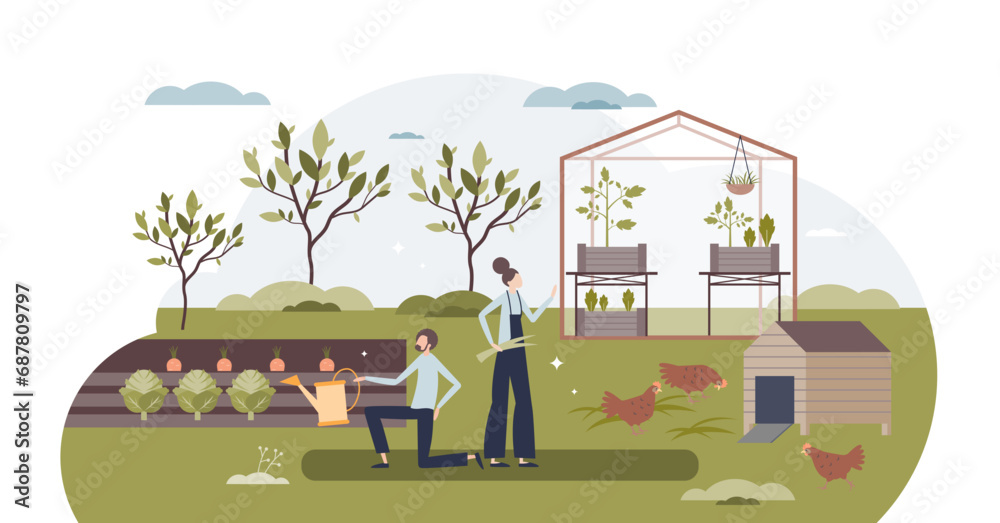 Backyard homesteading to grow you own ecological food tiny person ...