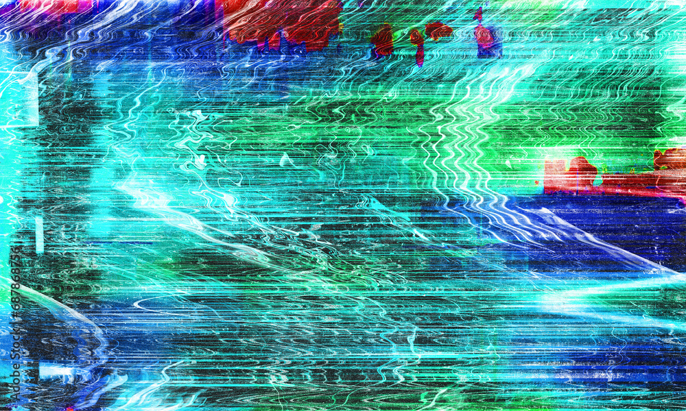 Damaged screen background. Fractured texture. Dark weathered dirty ...