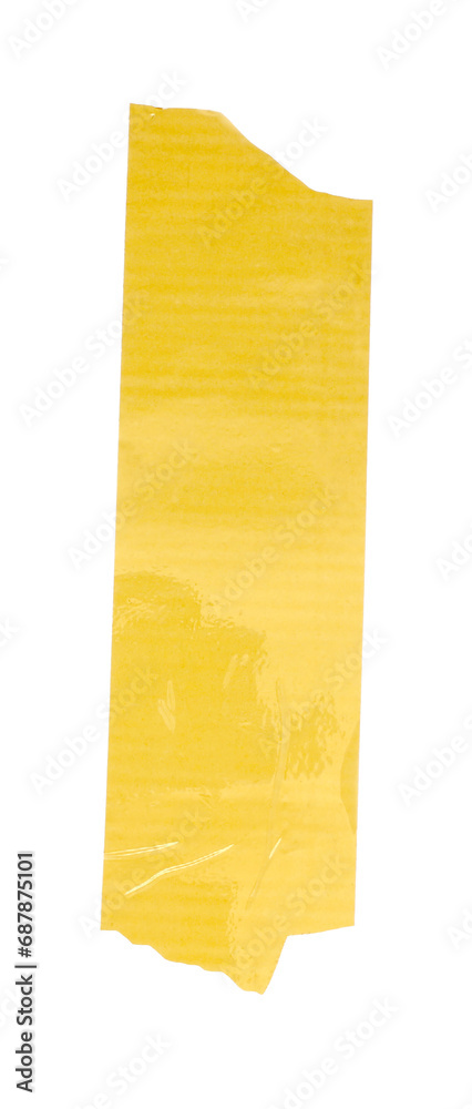 yellow tapes on transparent background png file. torn yellow sticky ...