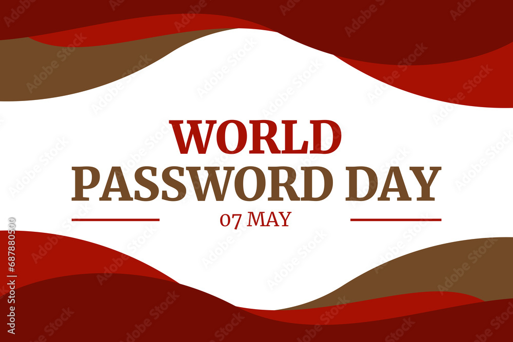 World Password Day wallpaper with traditional border design and ...