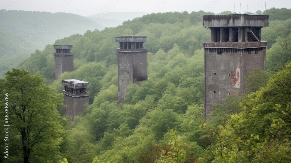 A majority of the military ("combat", "war") towers in the Chechen ...