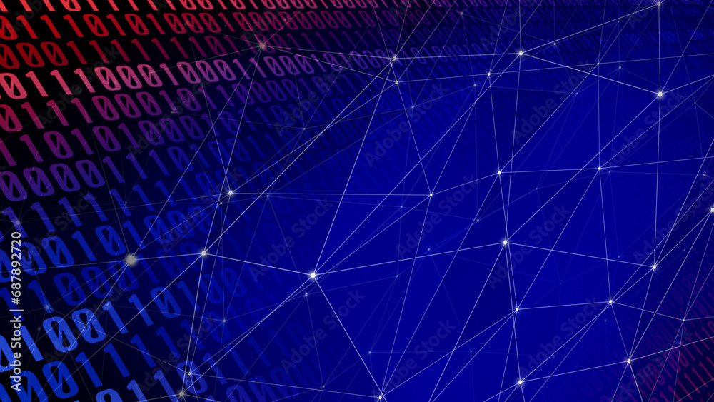 Ai background connected binary lines in abstract technology backdrop ... Ai background connected binary lines in abstract technology backdrop ...