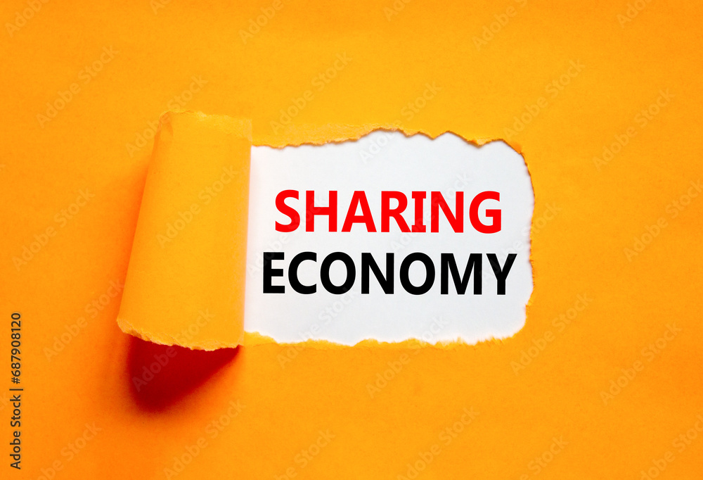 Sharing economy symbol. Concept words Sharing economy on beautiful ...