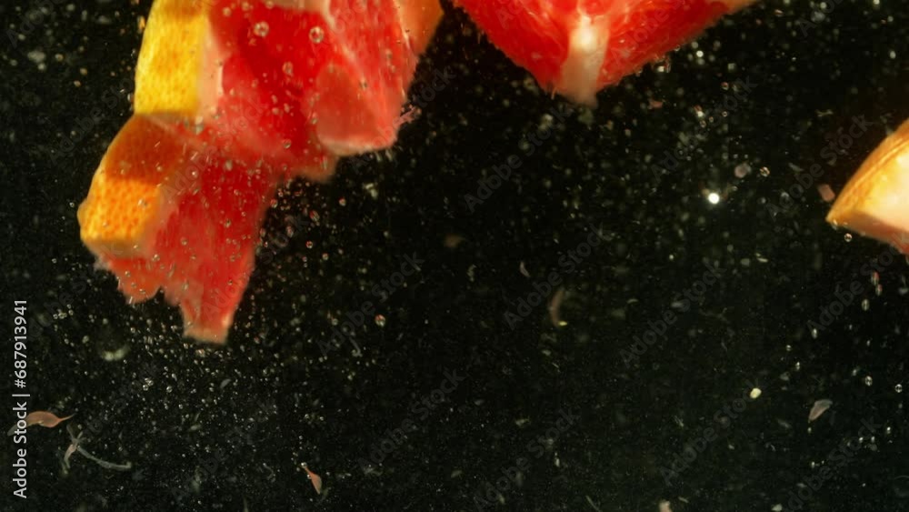 Grapefruit Water Dance: Spectacular video of citrus pieces floating in ...