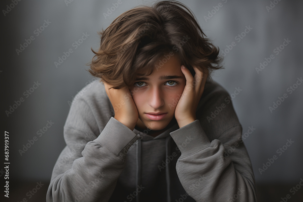 A Sad and Depressed young boy being Harassed and Bullied by Her Parents ...