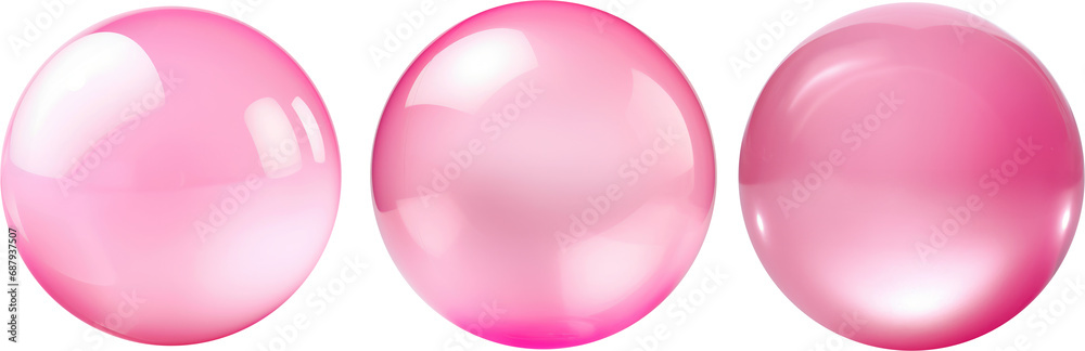 Pink bubble transparent background PNG clipart Stock Photo | Adobe Stock