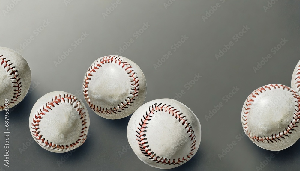 wallpaper with baseball balls clear background with copy space sports ...