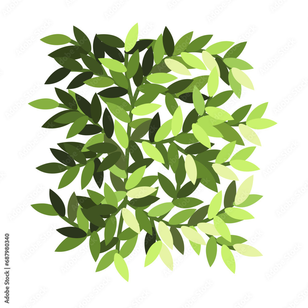 Bush for architectural floor plans. Entourage design. Top view tree for ...