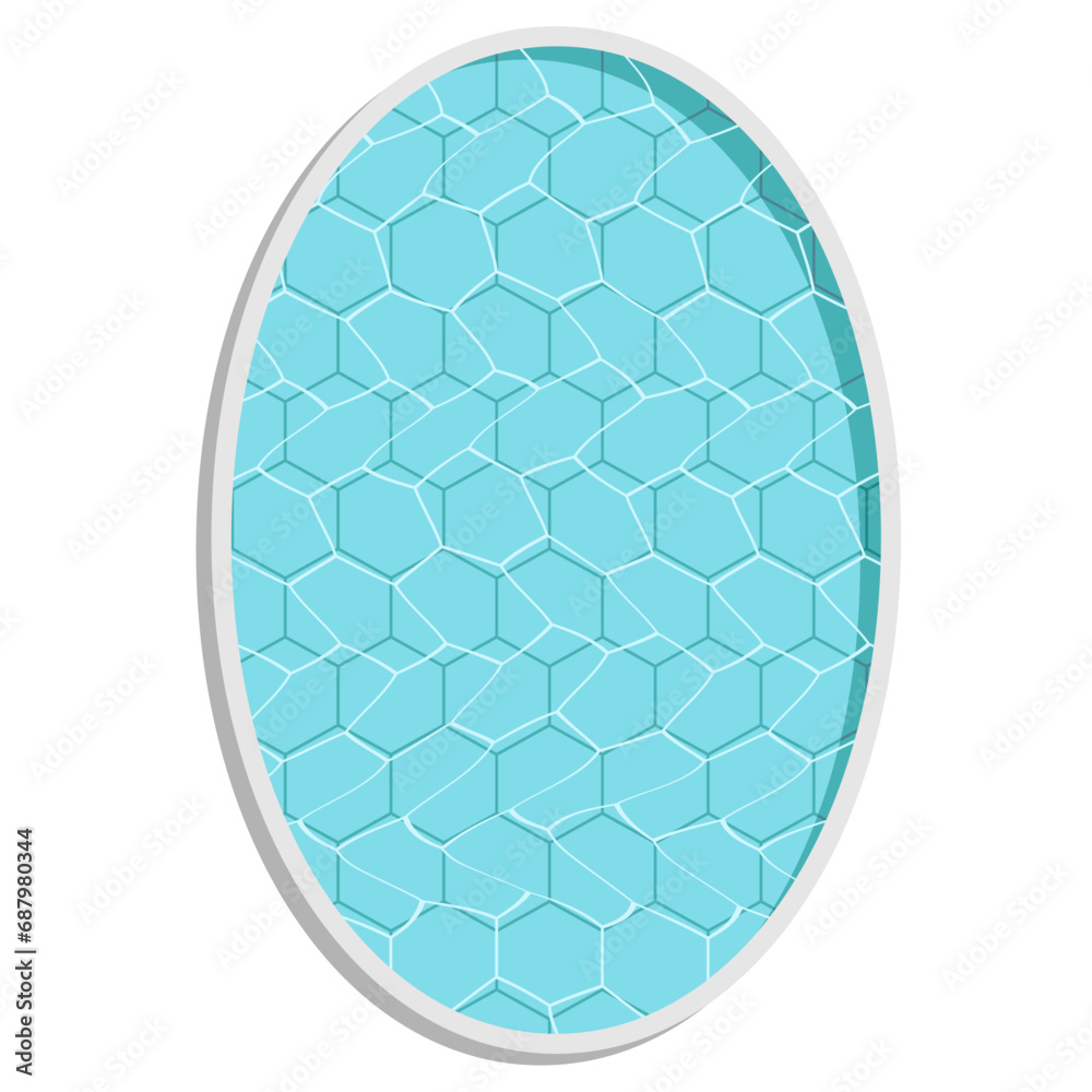 Pool for architectural floor plans. Entourage design. Top view element ...