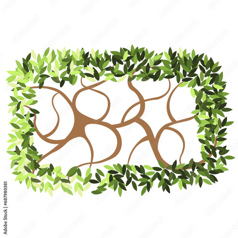 Bush for architectural floor plans. Entourage design. Top view tree for ...