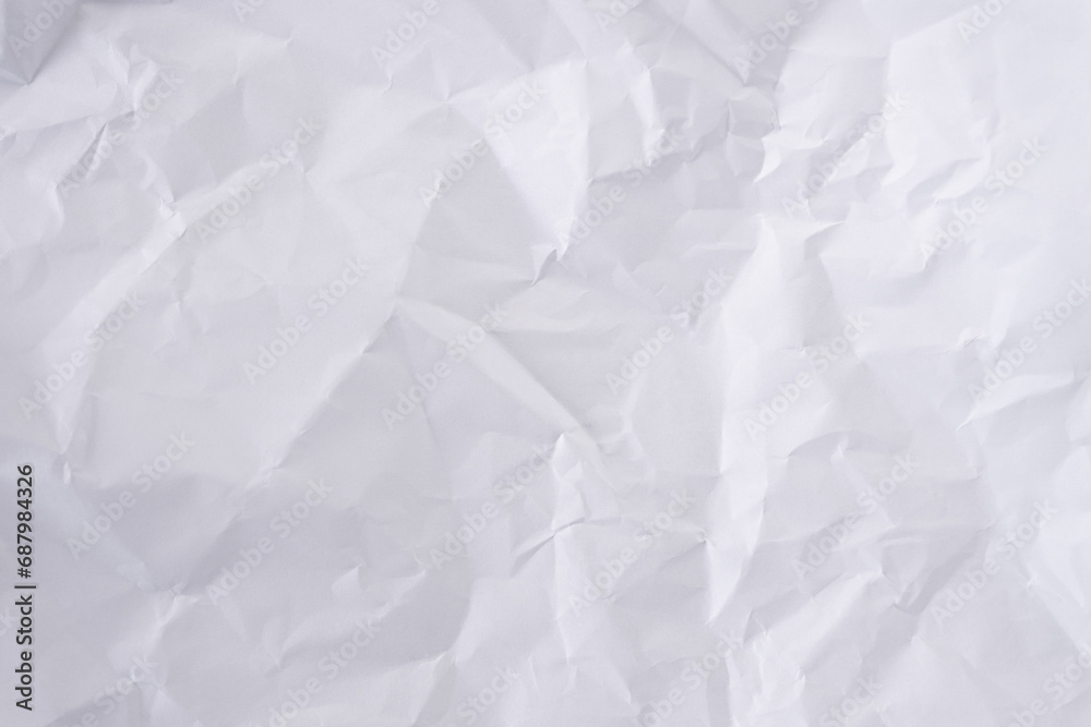 White crumpled paper texture background, clean white wrinkled paper ...