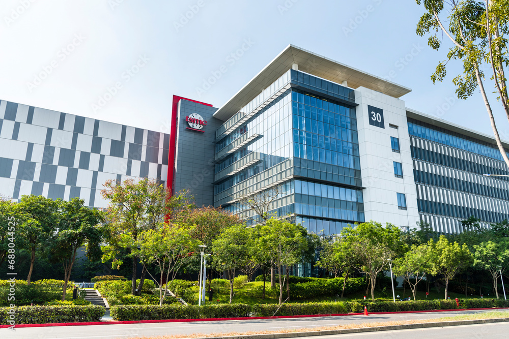 Tainan, Taiwan- November 15, 2023: Taiwan Semiconductor Manufacturing Company (TSMC) plant in ...