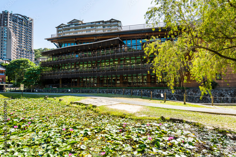 Taipei, Taiwan- November 22, 2023: Building view of the Taipei Public ...