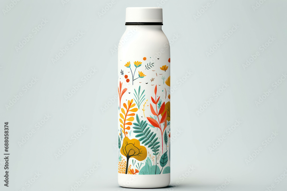 Travel green thermo background liquid drink flask design bottle plastic ...