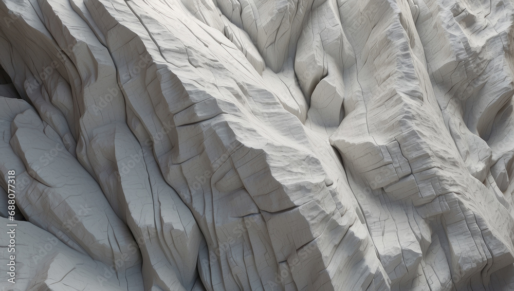 white volumetric rock texture with cracks, background, wallpaper. Wall ...