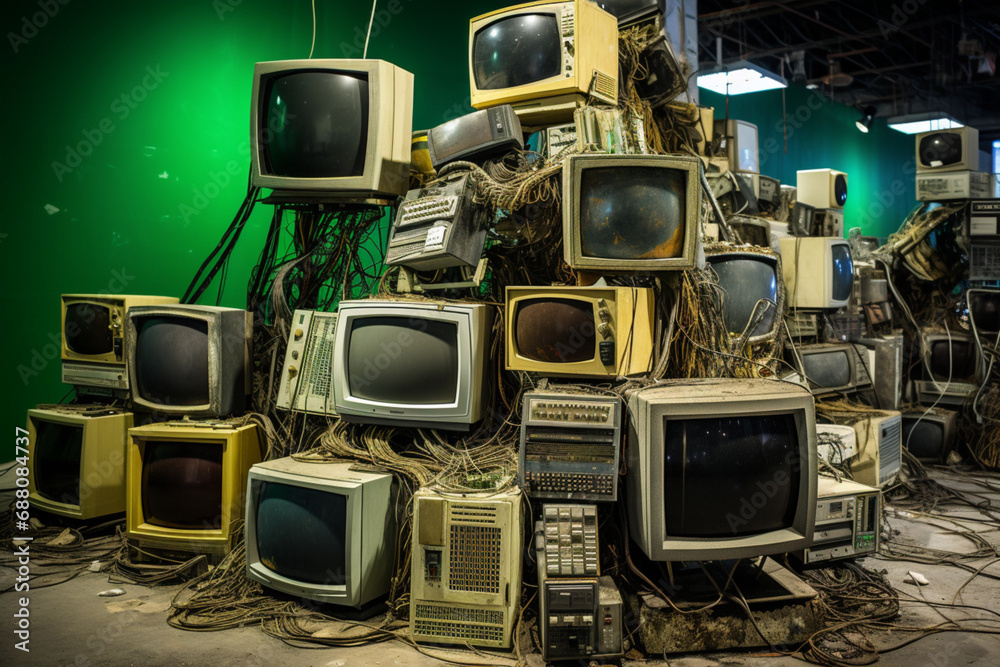 Transform outdated or discarded technology into a visually striking art ...