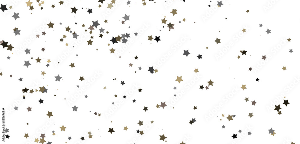 Celestial Downpour: Experience the Marvel of a 3D Gold Stars Rain Stock ...