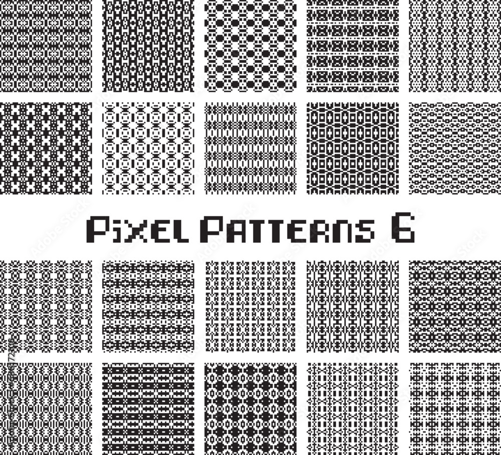 Arcade game pixel pattern. Retro video game vector , space. 8 bit pixel ...