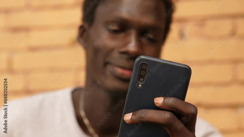 nostalgia, absenche - unfocused portrait of young african man crying ...