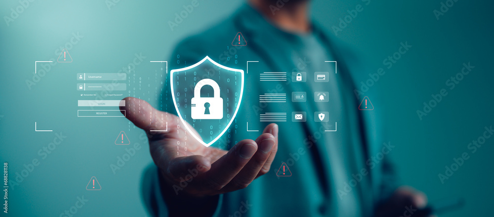 Cybersecurity And Privacy Sensitive Data Business Leaders Using Internet Network Security