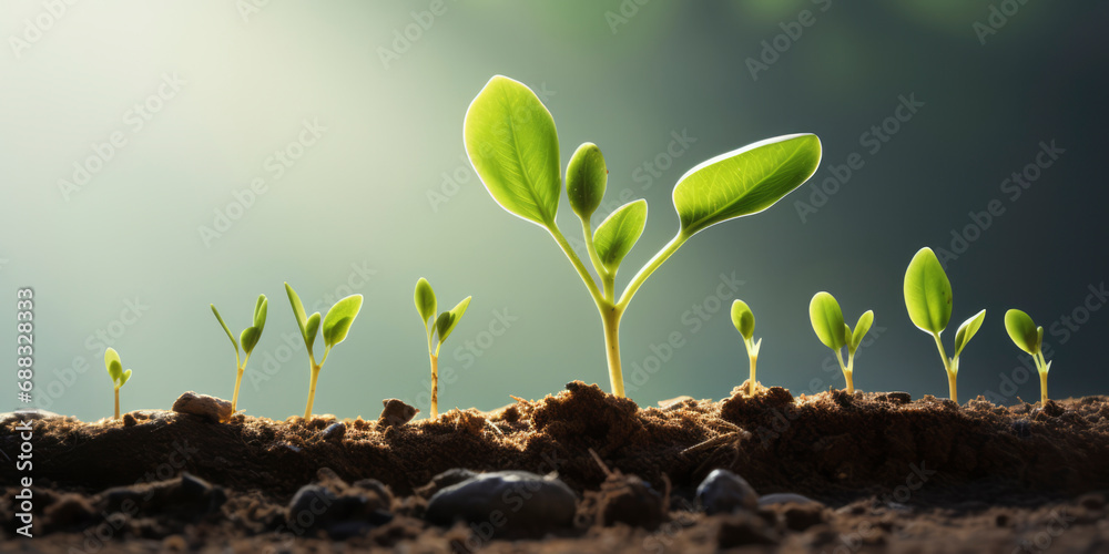 step-by-step process of plant growth—a green journey from seed to ...