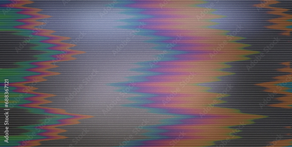 Glitched flickering background, exhibiting distortion, noise, and ...