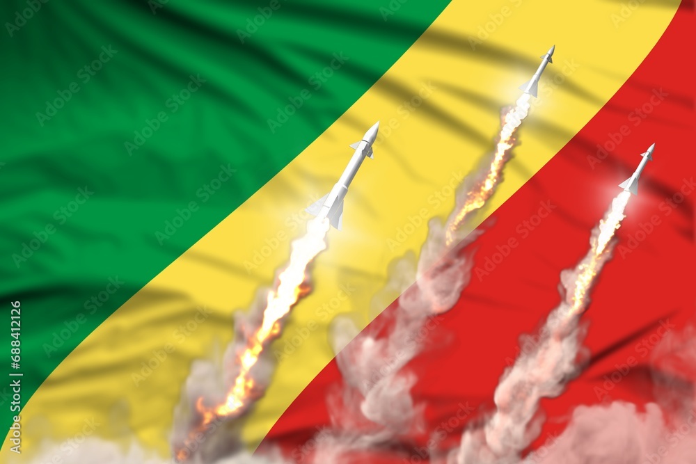 Congo ballistic missile launch - modern strategic nuclear rocket ...