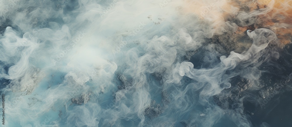 Nature pollution and ecological issues depicted through abstract ...