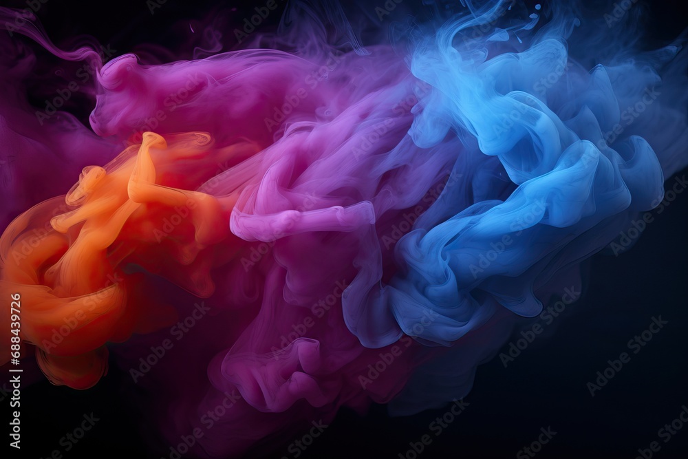 background smoke Abstract pink blue effect water smokey light fire ink ...