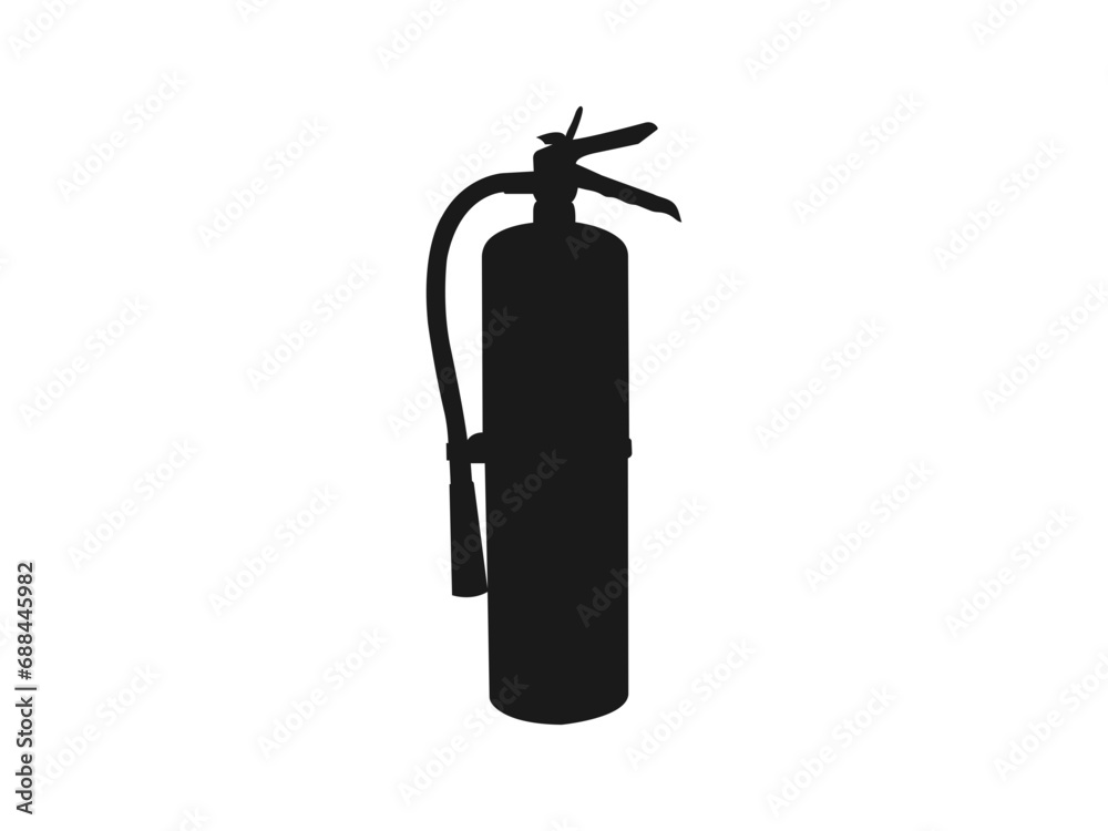 fire extinguisher silhouette icon. Fire extinguisher, hydrants and ...