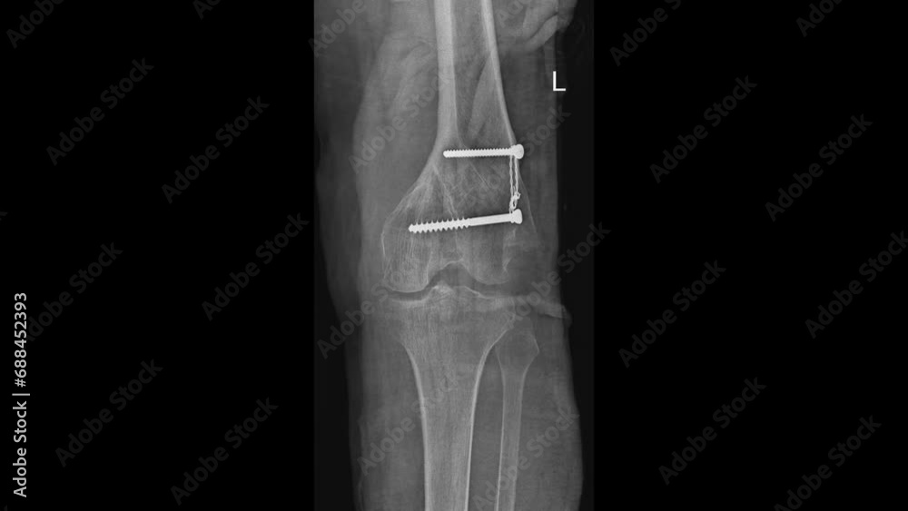 Distal Femur Fracture Fixation Radiograph Stock Video Adobe Stock