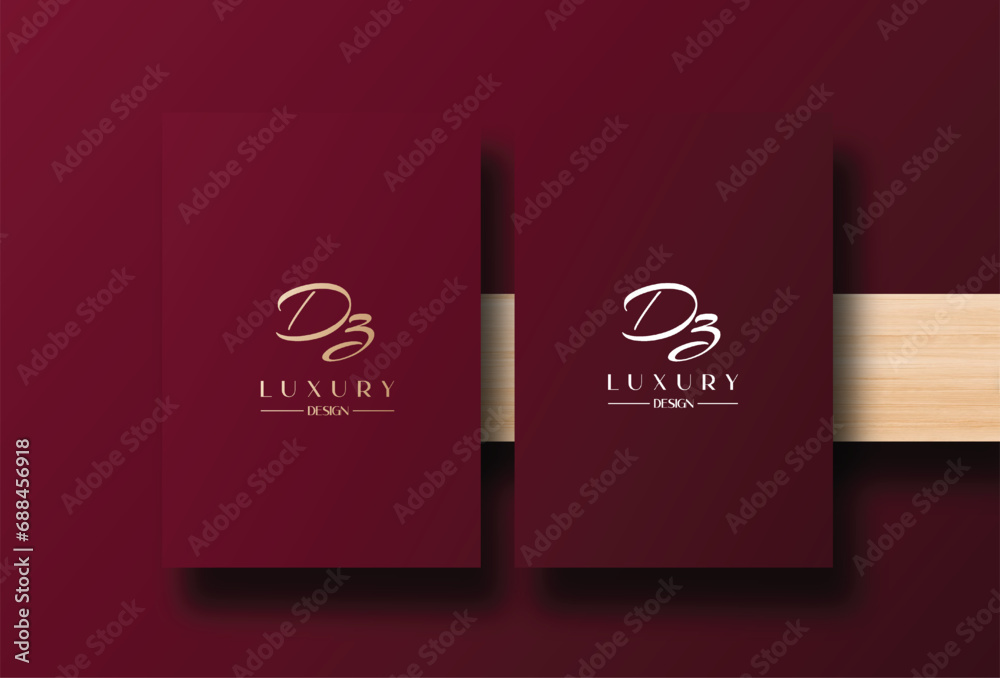 Dz logo design vector image Stock Vector | Adobe Stock