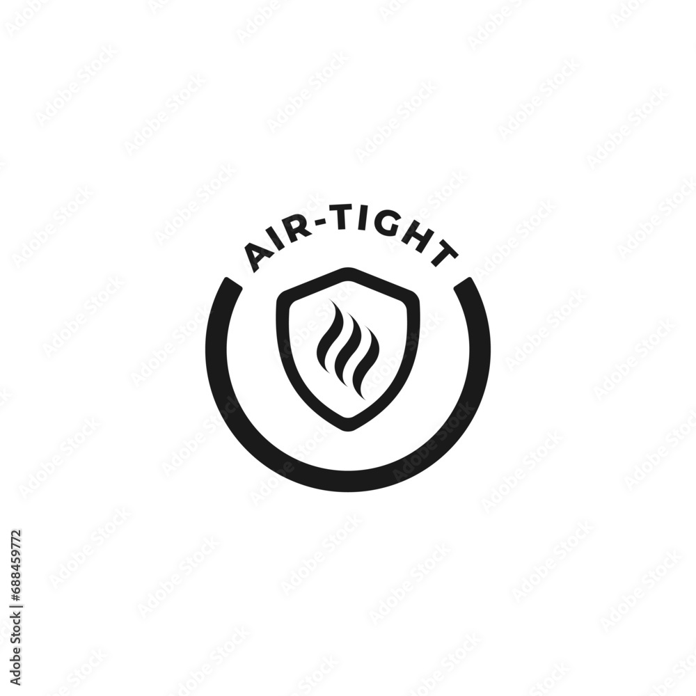 Airtight Icon Or Airtight Label Vector Isolated Best Airtight Icon Vector For Apps Websites