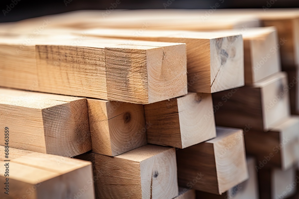 field depth small bars wooden Stack up close texture background ...