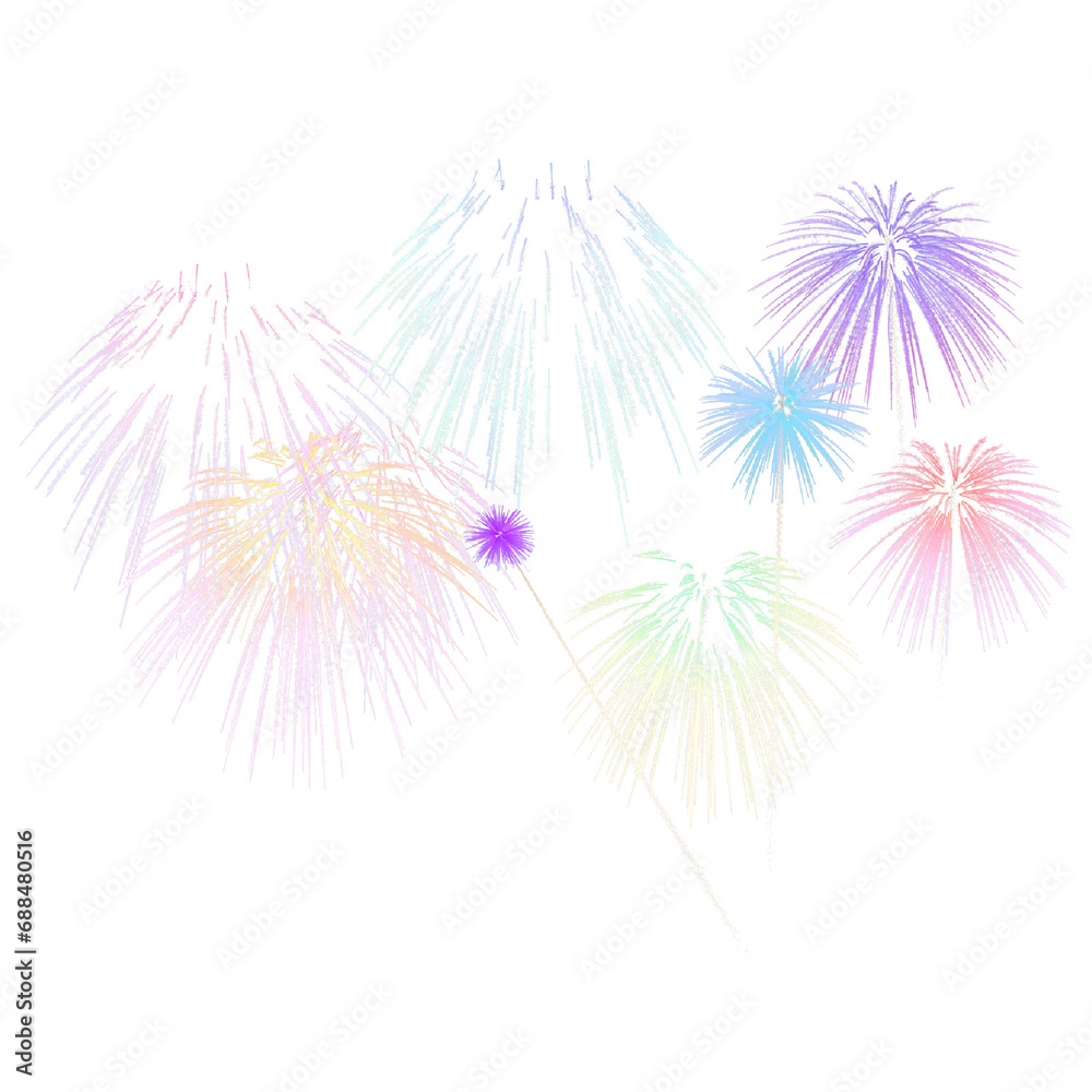fireworks splash on transparent background Stock Photo | Adobe Stock
