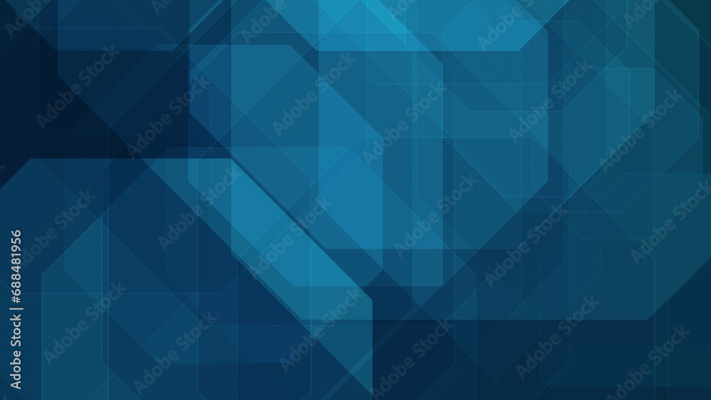 Science background with futuristic and abstract octagonal shapes ...