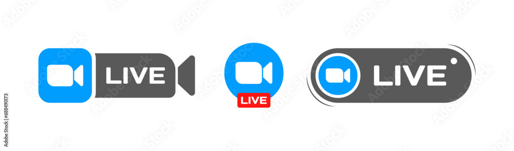 Zoom social media live icons. Editorial social network Zoom logos ...