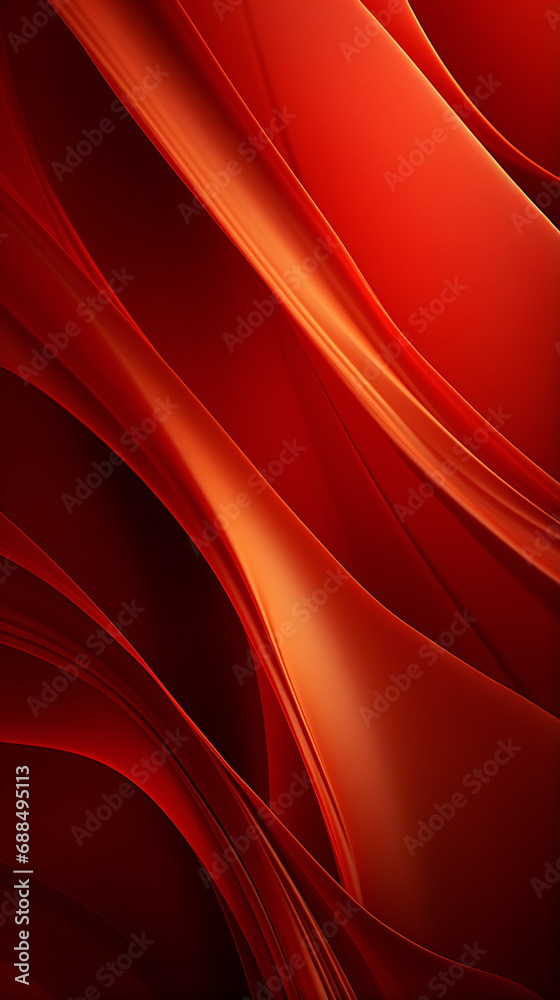 Abstract Red waves geometric background. Modern red gradient background ...